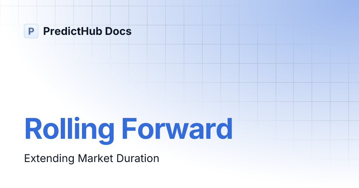 Rolling Forward | PredictHub Docs